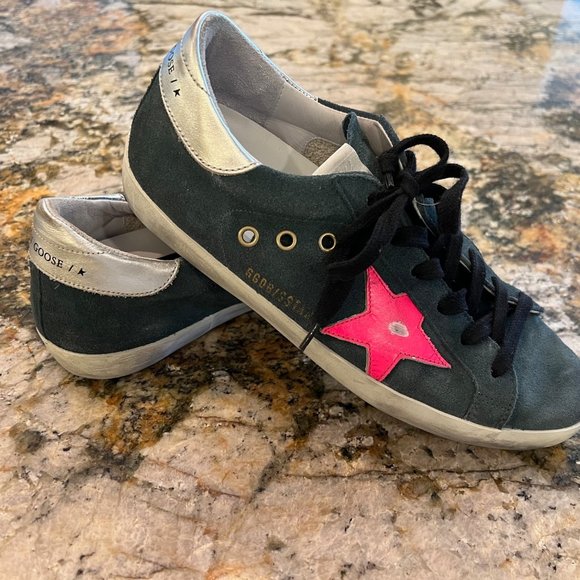 Golden Goose | Shoes | Golden Goose Ggdb Superstar Suede Lowtop ...